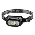39g Ultra-Light LED Headlamp, Motion Sensor, 5 Modes, Red Light for ...