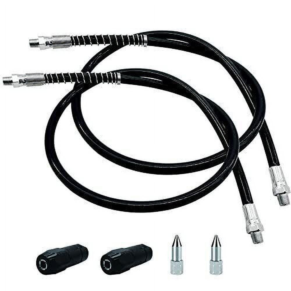 39in 6 Piece Grease Gun Hose Kit, Grease Gun Accessories Set Includes ...