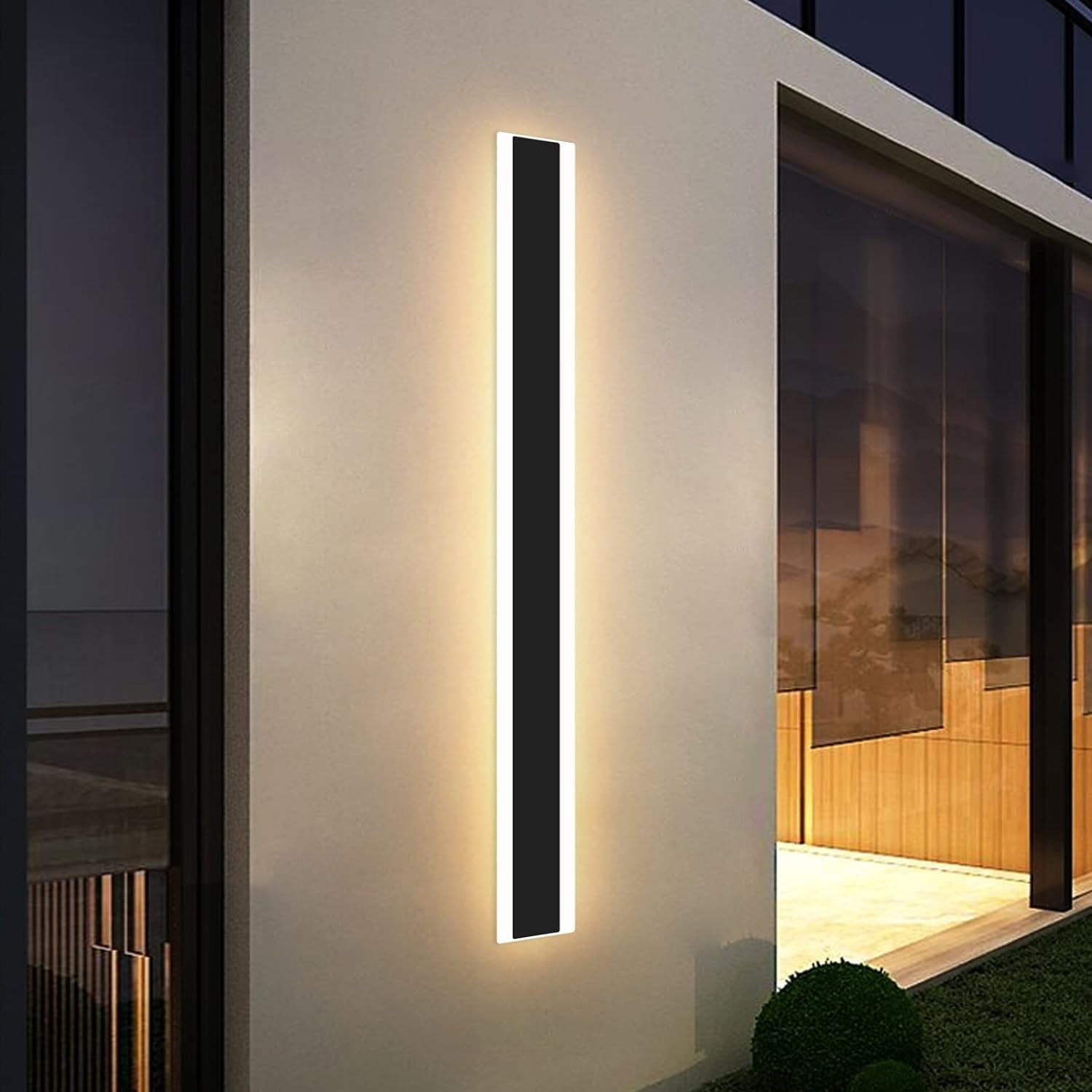 39inch Outdoor Wall Lights, Modern Long LED Wall Sconce, Waterproof ...