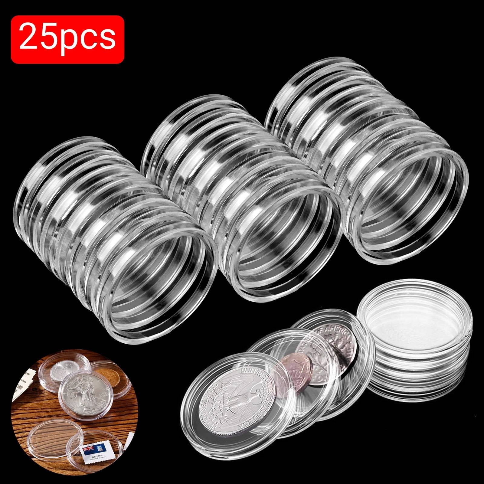 39mm Coin Capsules, Silver Eagles Coin Case Holder Storage Container ...
