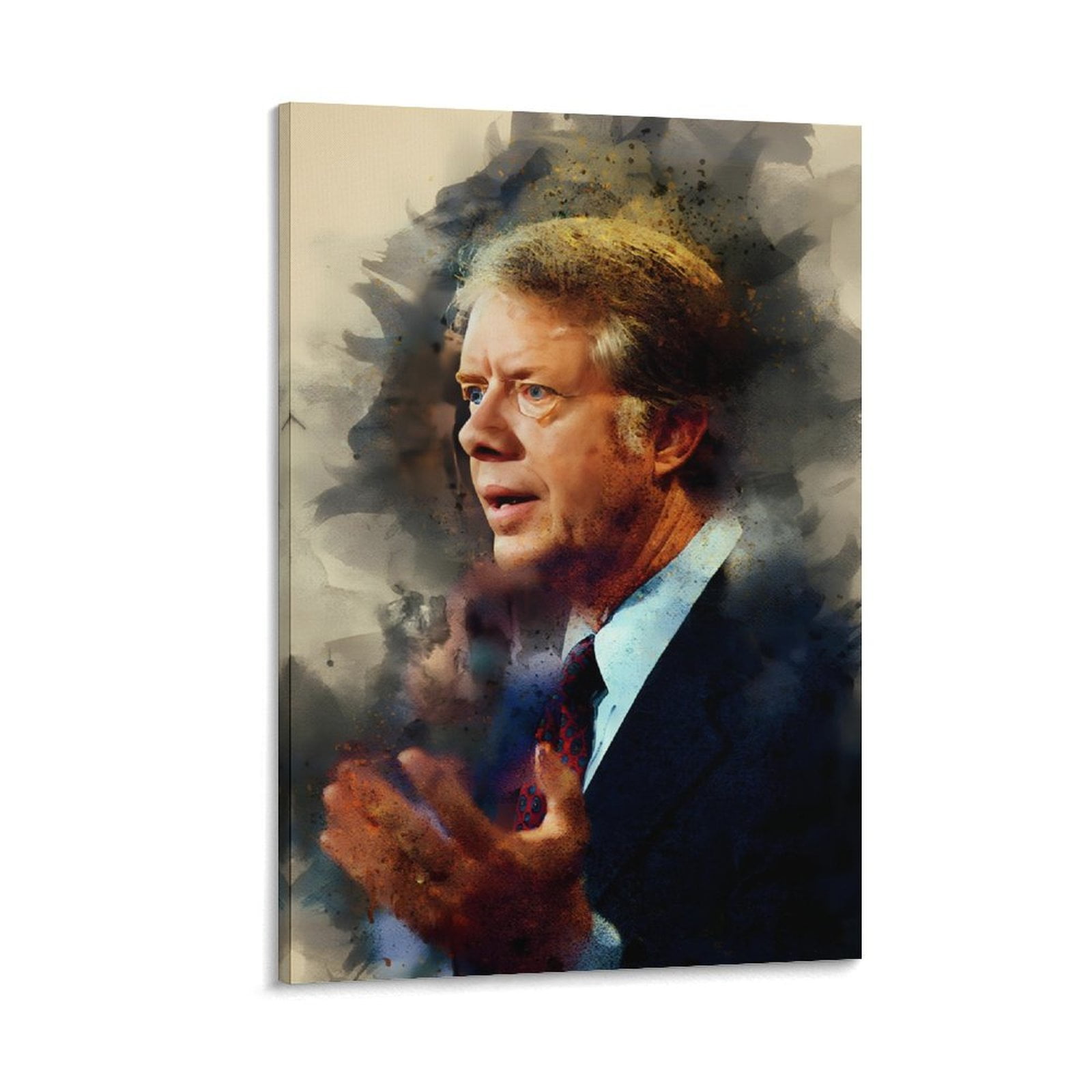 39th President of The United States Jimmy Carter Poster Artworks Canvas ...
