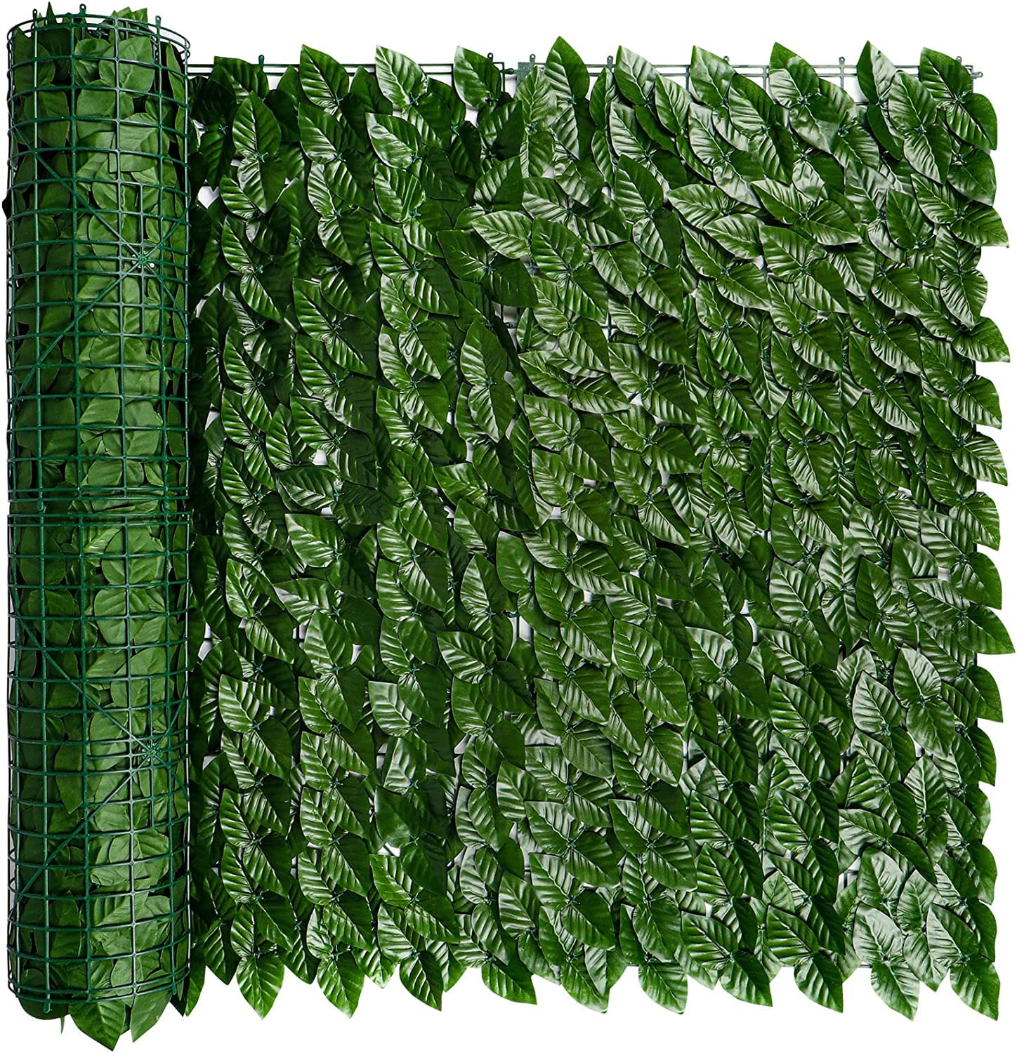 39x118in Artificial Ivy Privacy Screen for Fence, Strengthened Joint ...