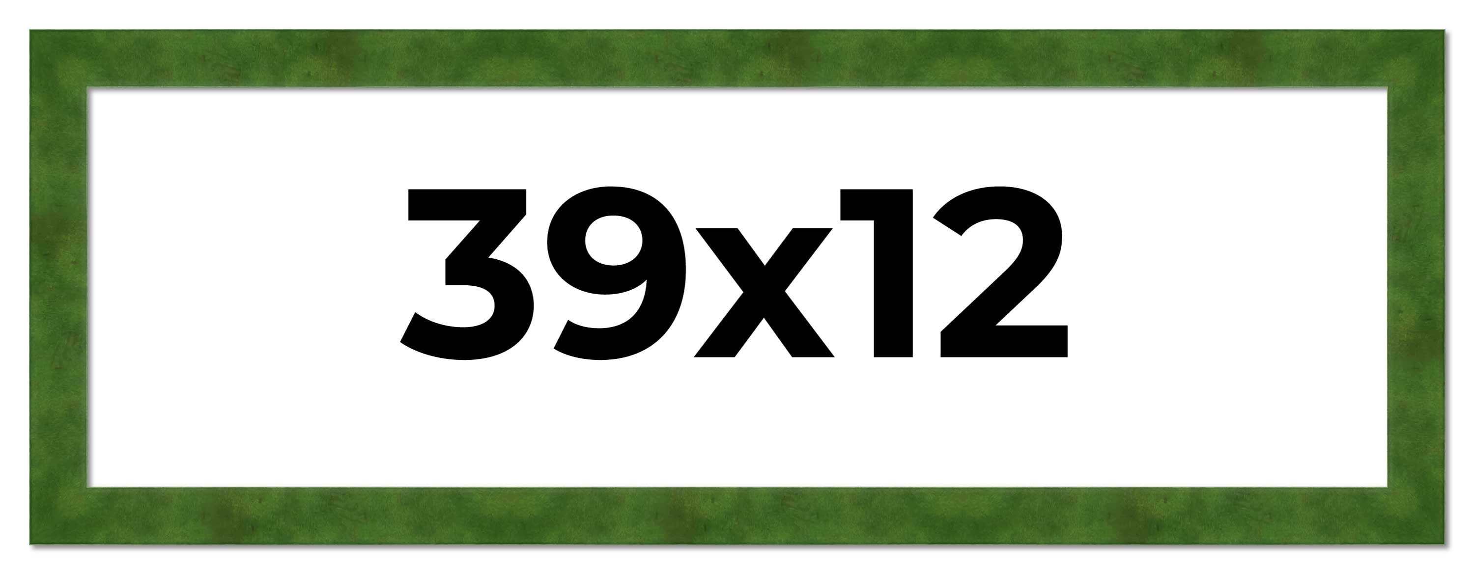 39x12 Frame Green Burl Solid Wood Picture Frame | 1.75 Inches Moulding ...