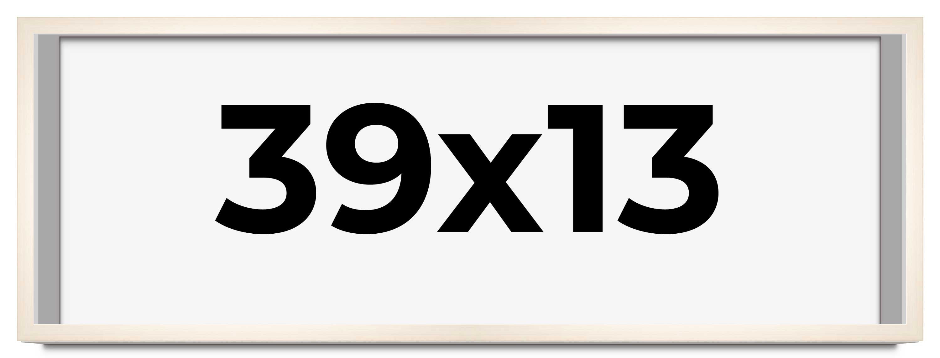 39x13 Shadow Box Cream of Wheat White Washed Display Frame | 0.875 ...