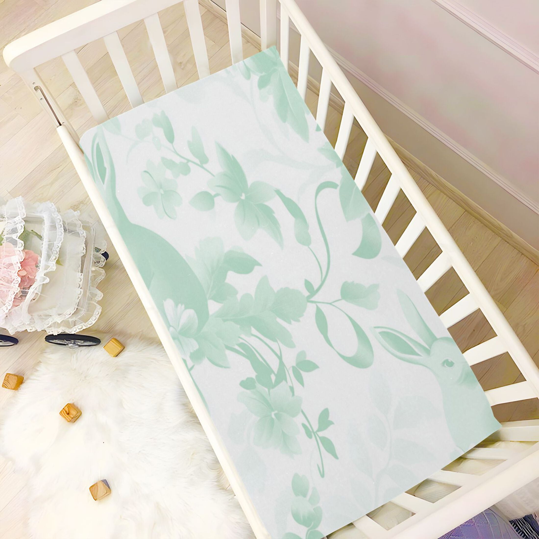 39x27x5in Soft Breathable Baby Crib Machine Washable Playard Sheets for ...