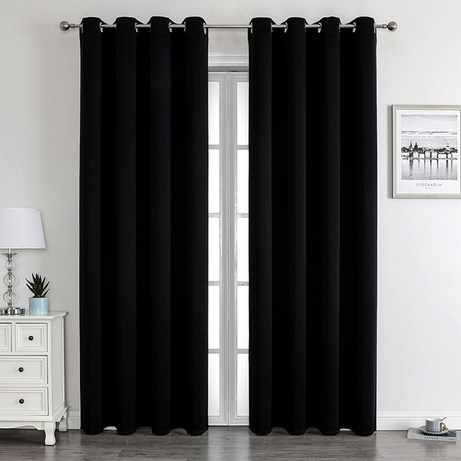 39x51 Inch Elegant Sheer Curtain Panel Pair, Light Filtering Drapes for ...