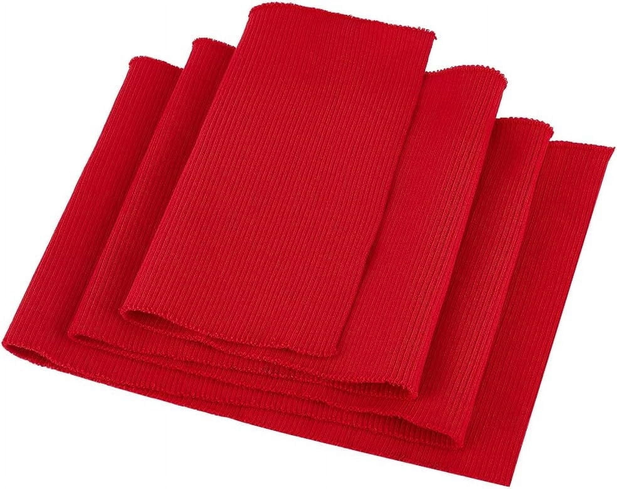 39x6.9 Inch Knitted Rib Fabric Dark Red Rib Cuff Fabric Polyester ...