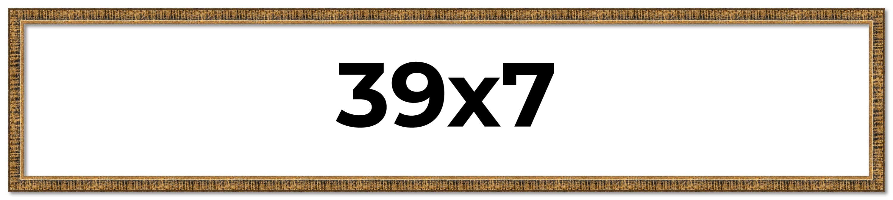 39x7 Frame Gold Kingsley Distressed Solid Wood Picture Frame Width 0.75 ...