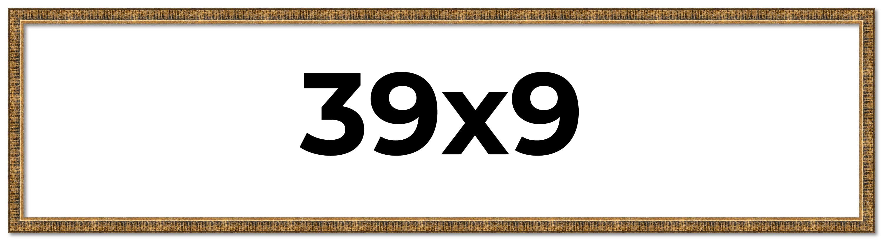 39x9 Frame Gold Solid Wood Picture Frame - Complete Modern Photo Frame ...