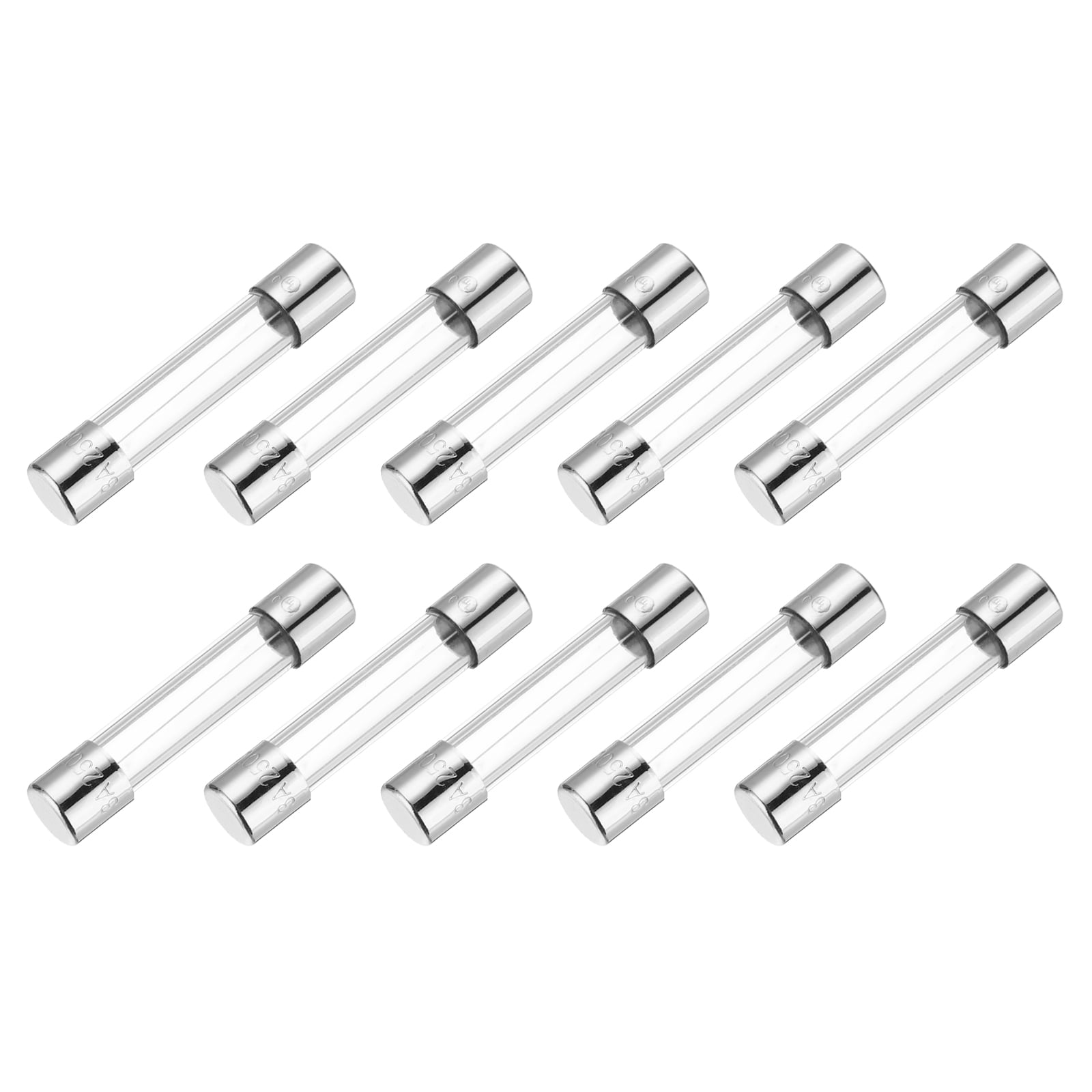 3A 250V Glass Fuses 5x20mm Time Delay Fuses Slow Blow Fuses(Pack of 10 ...