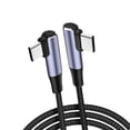 3A Fast Charging Braided Cable Right Angled USB C Cable Data Transfer ...