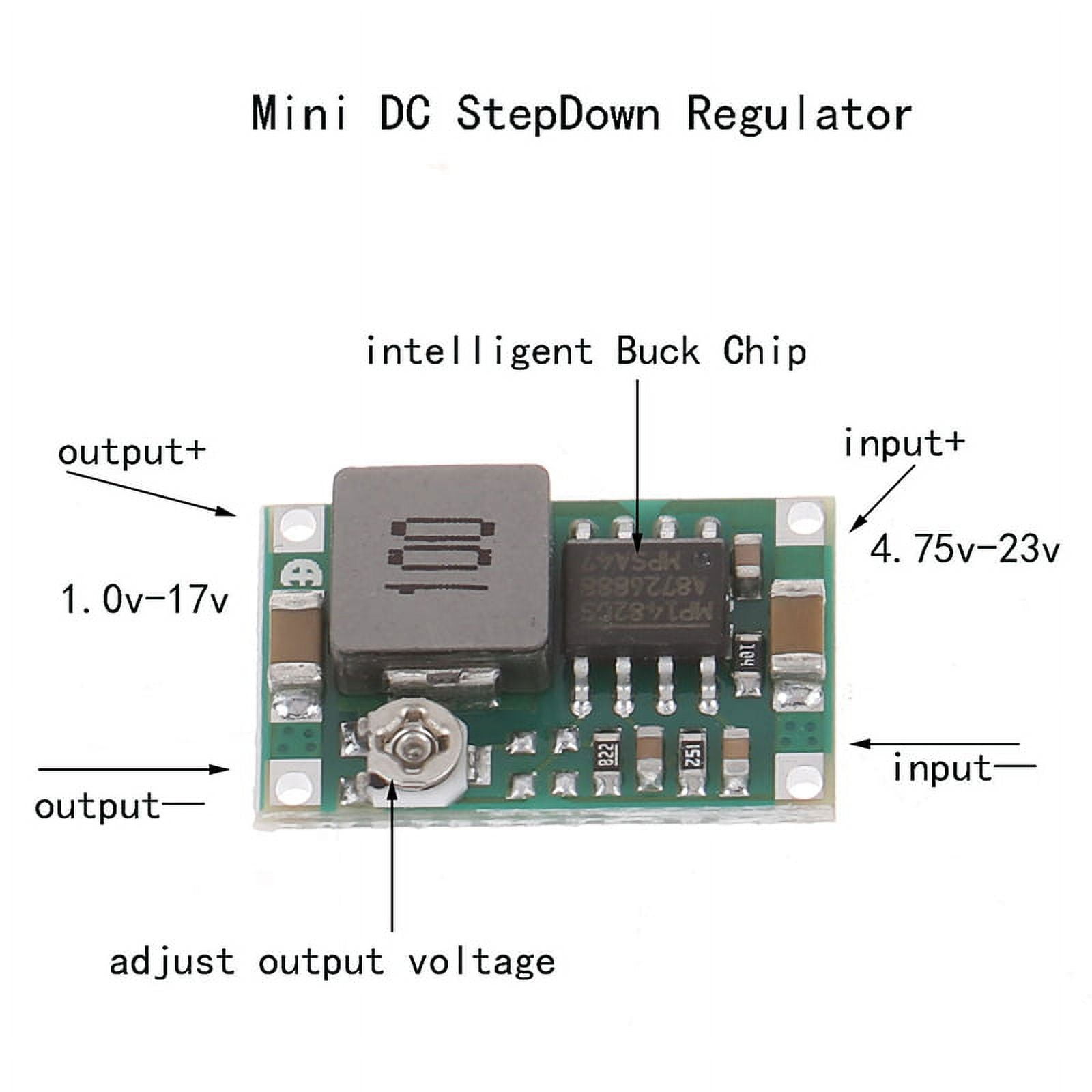 3A MINI DC-DC STEP DOWN CONVERTER VOLT REGULATOR 5V-23V TO 3.3V 6V 9 WA ...