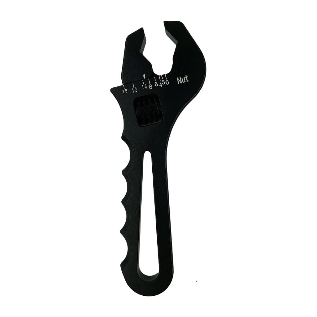 3AN-16AN Adjustable Fitting Wrench Lightweight Black Aluminum Tool ...