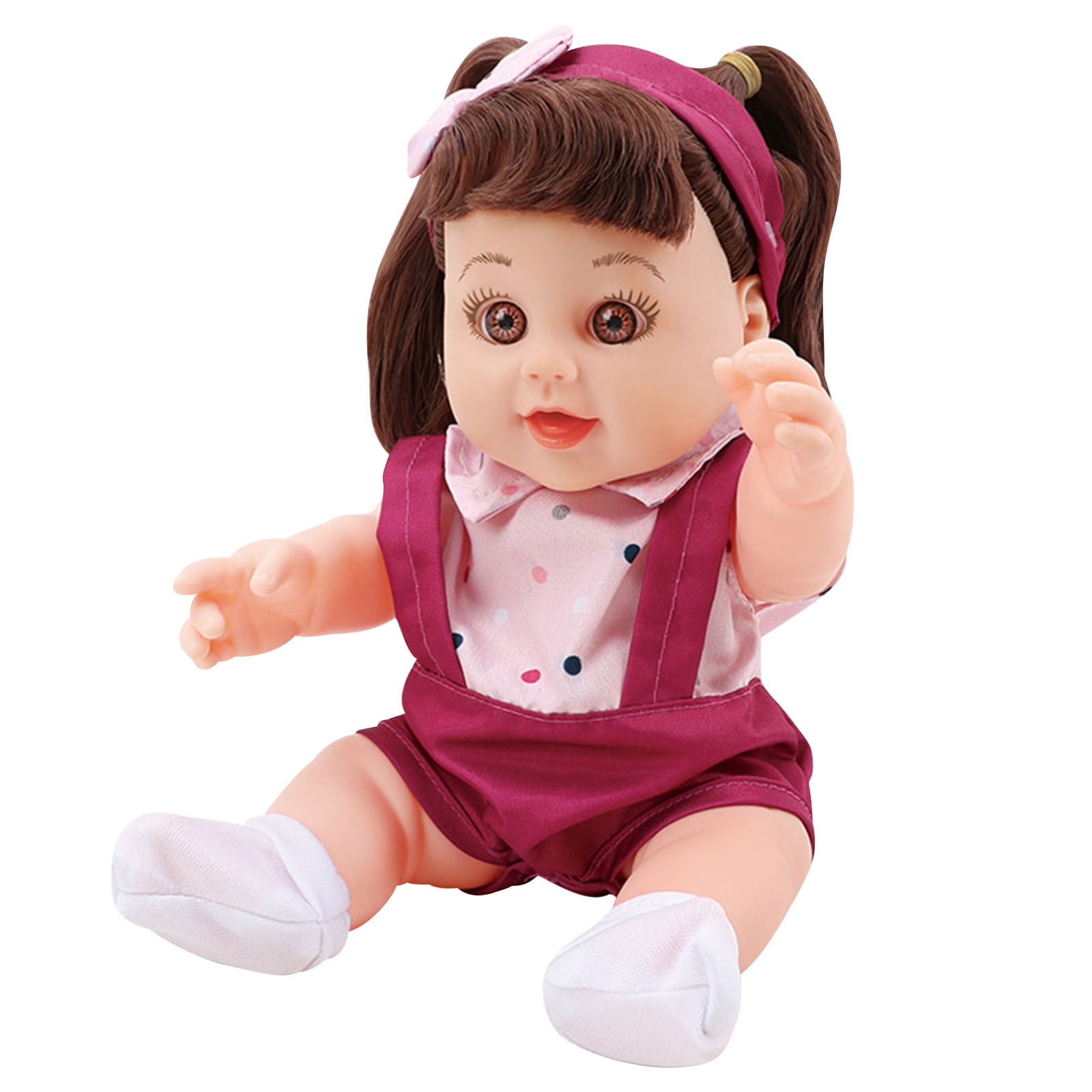 3B Realistic Baby Doll Playset With Movable Arms Legs Simulation Sounds Drinking Water Toy For ...