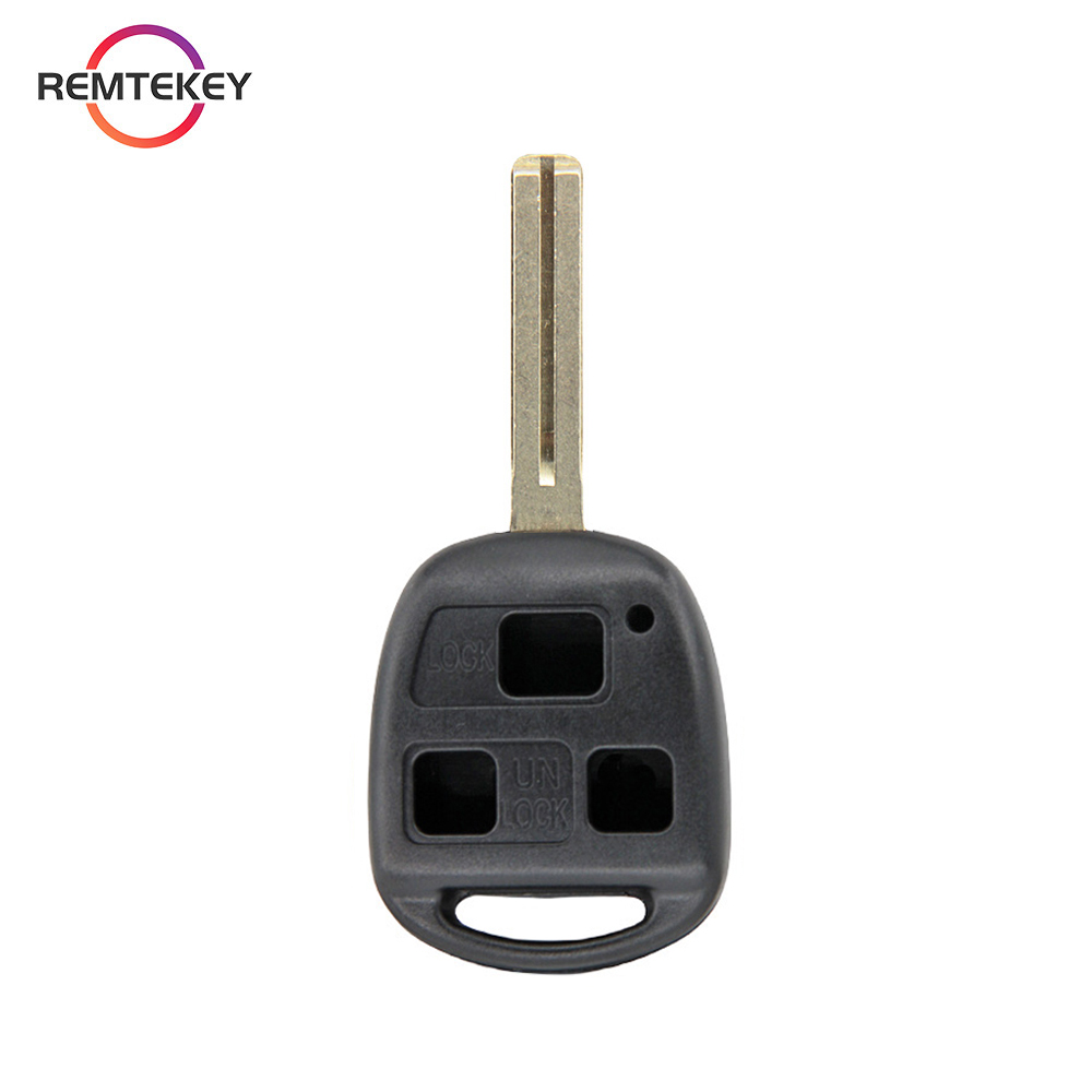 3B-TOY48 Long Uncut Blade Remote Entry Car Key Case, Key Fob Cover for ...