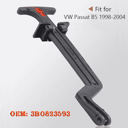 3B0823593-OEM 1Pc Black Bonnet Hood Release Rod Lock Latch Handle for ...