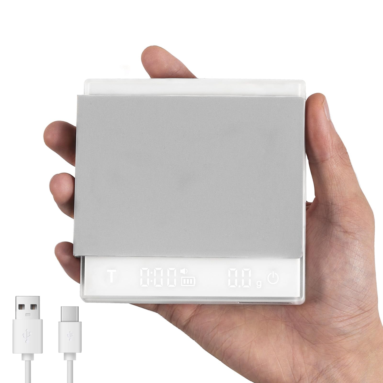 3BOMBER Mini Coffee Scale with Timer,Rechargeable Espresso Scale with ...