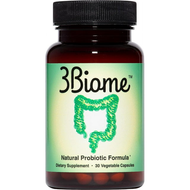 3Biome - Natural Probiotic Supplement - Non-GMO, Vegan, Gluten-Free ...
