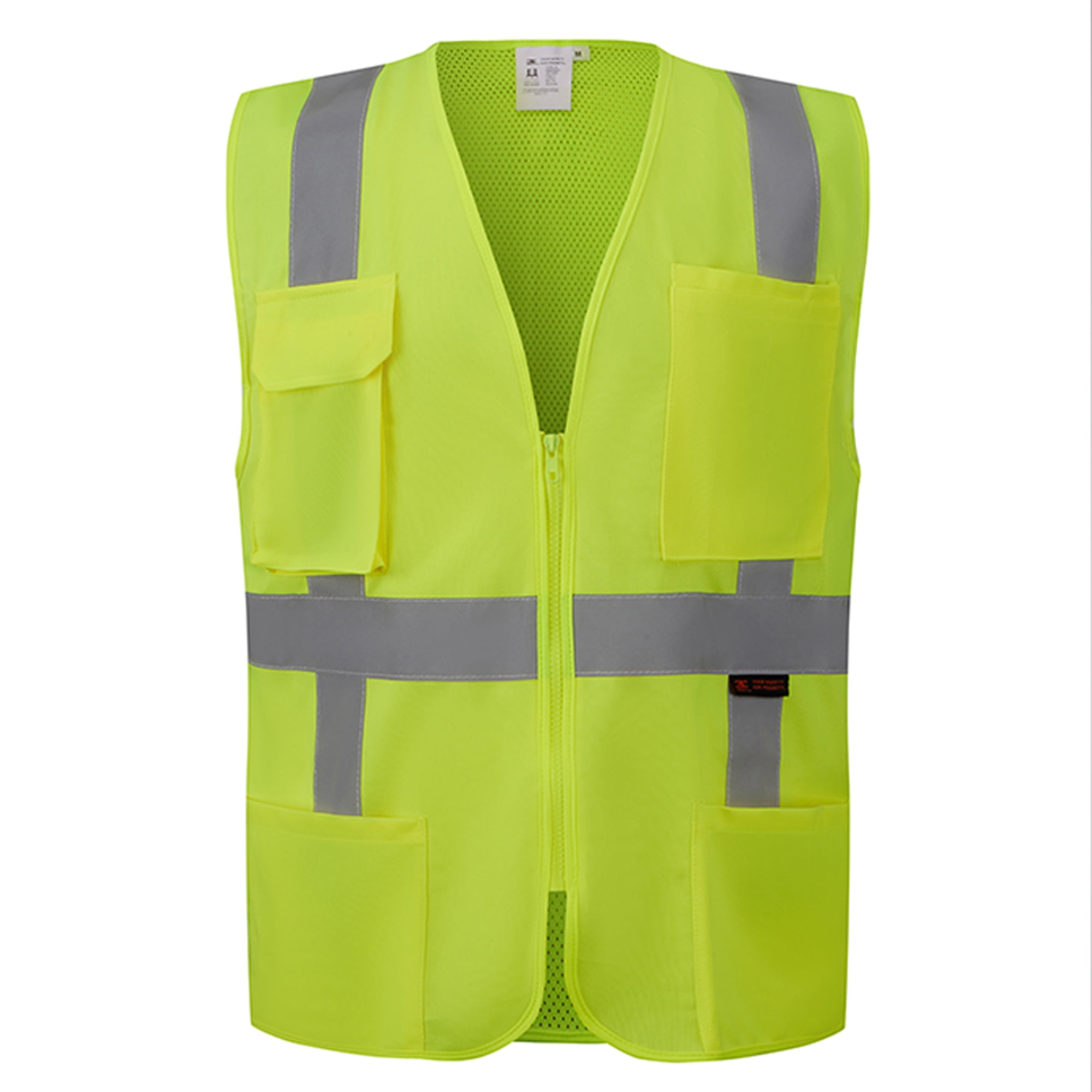 3C Products ANSI/ISEA 107-2015 Class 2 Safety Green Cool Mesh Safety ...
