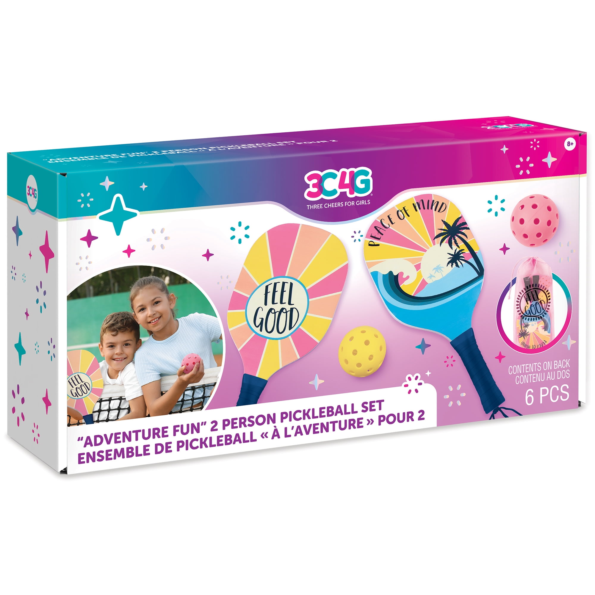 3C4G: Adventure Fun: 2 Person Pickleball Set - Play Pickleball Anywhere ...