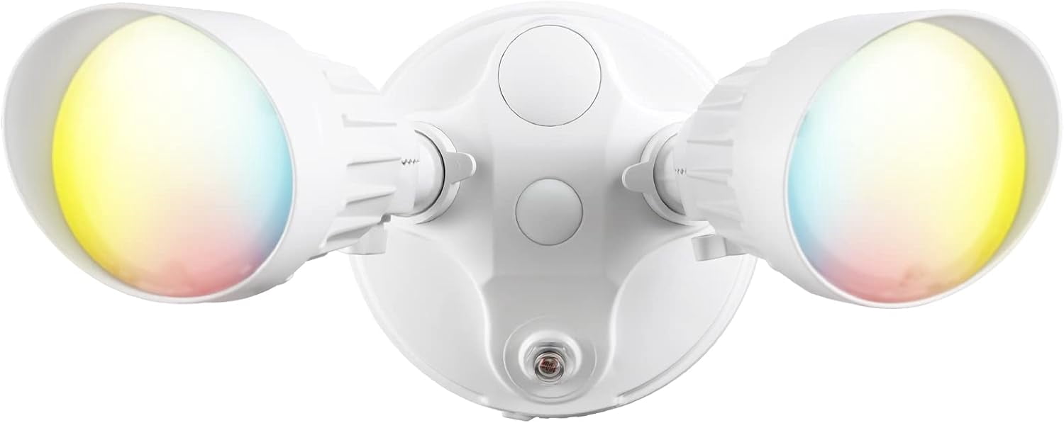 3CCT Dusk to Dawn LED Security Lights, Adjustable Dual-Head Flood Light ...