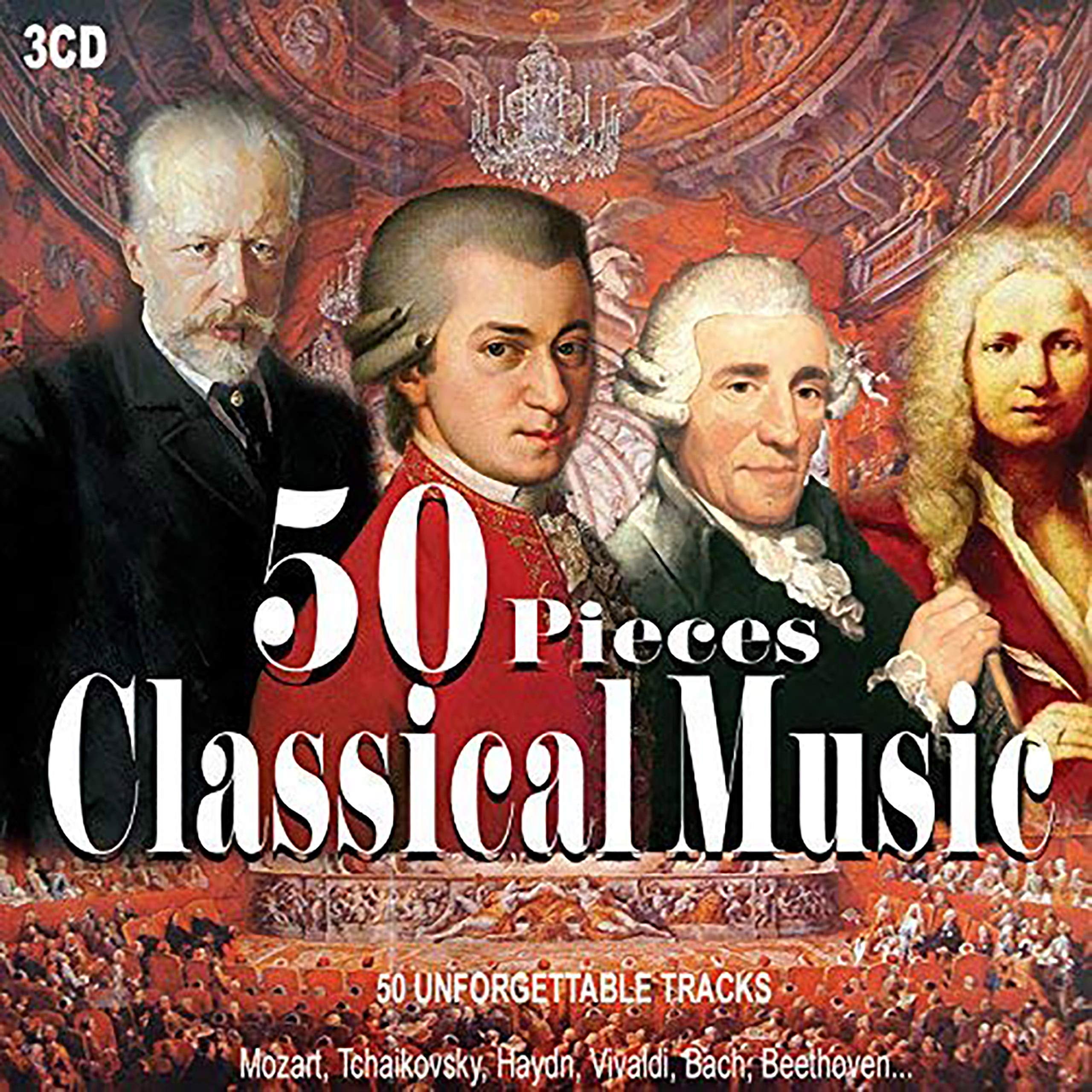 Bach 3CD 50 Pieces Classical Music, Musica Classica, Beethoven, Vivaldi, Mozart, Nocturnes (CD ...