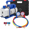 3CFM 1/4HP Single Stage Air Vacuum Pump HVAC R134a R12 R22 R410a A/C ...