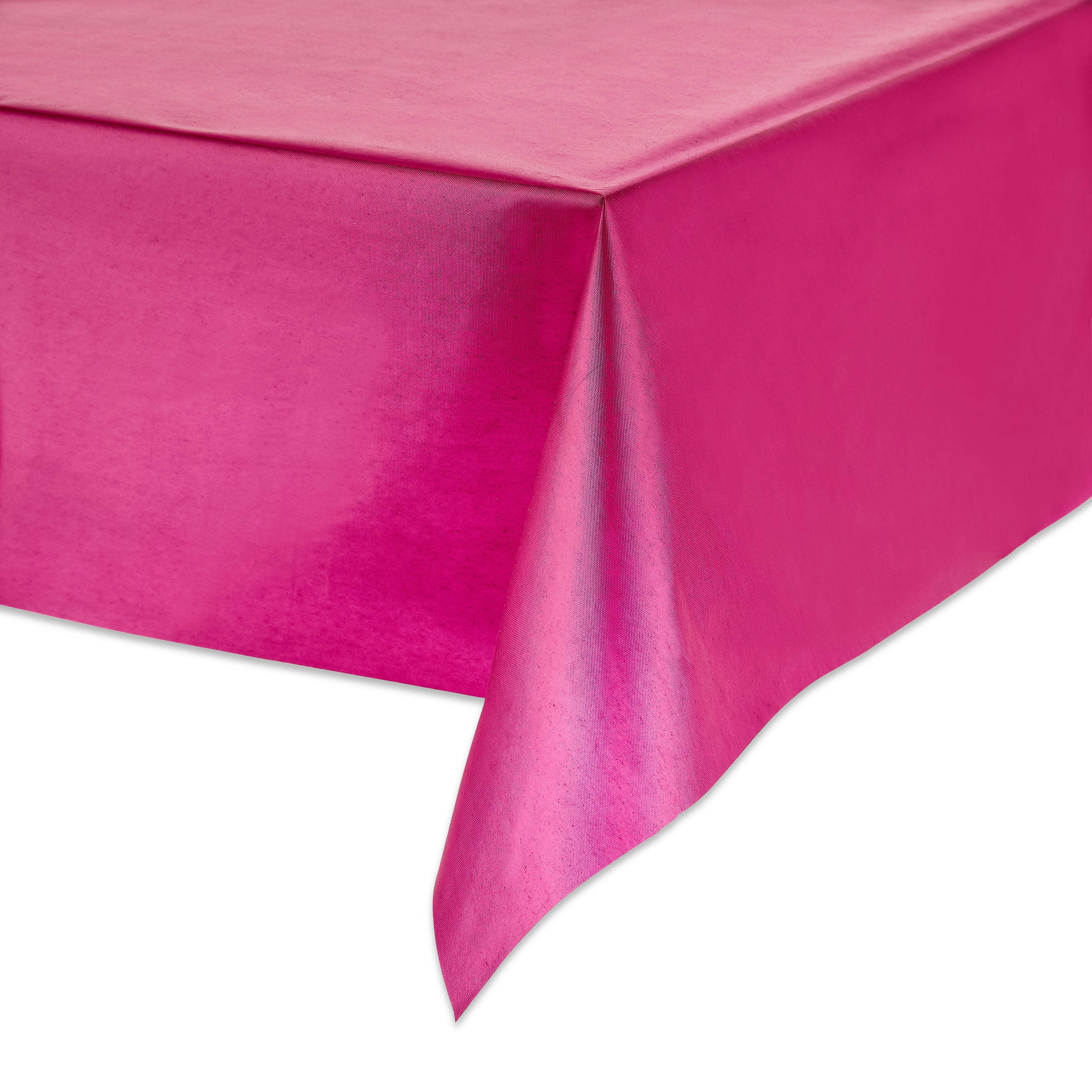 Rectangular 54" x 108" Burgundy Plastic Table Covers, 3 Count, by Way ...