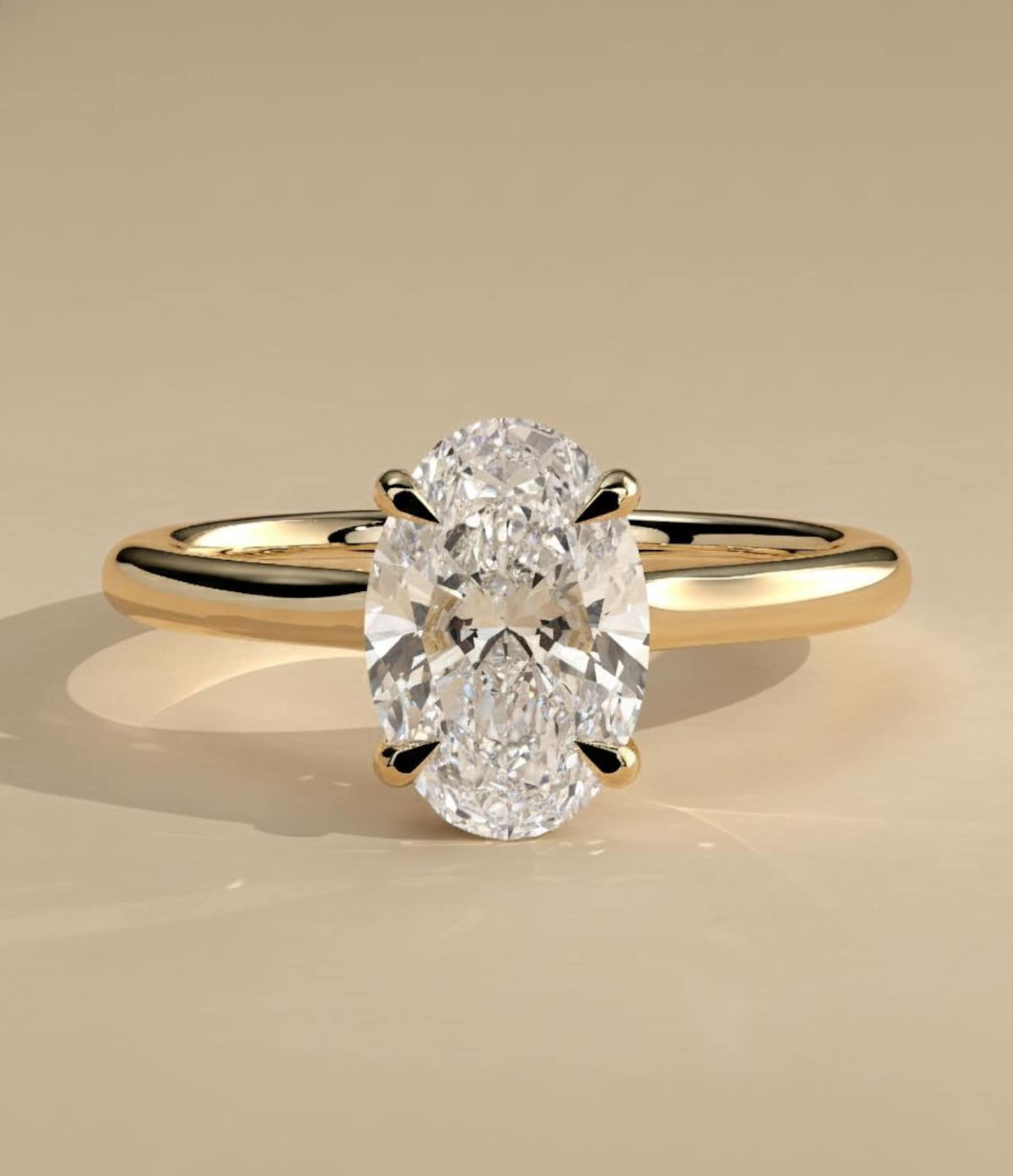 3Ct Oval Cut moissanite Engagement Ring, Crushed ice Oval 11*7mm ...