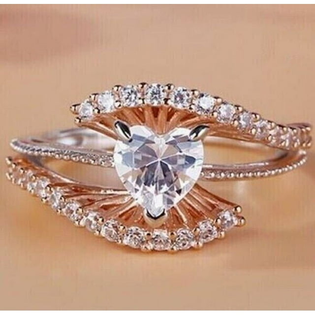 3Ct Pear Cut Lab Created Diamond Solitaire Engagement Ring 14K Yellow ...