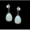 3Ct Pear Cut Simulated Fire Opal Women's Tear Drop/Dangle Earrings 14K ...