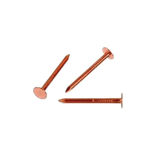 3D 1.25 in. Slate Copper Nail Flat Head Plain Shank, 1 lbs - Walmart.com