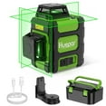 Huepar 3D 12 Lines Self-Leveling Laser Level, 200Ft Green Beam ...
