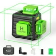 Huepar 3D 12 Line Lazer Leveler, 200Ft Green Beam, 360° Base, Type-C ...