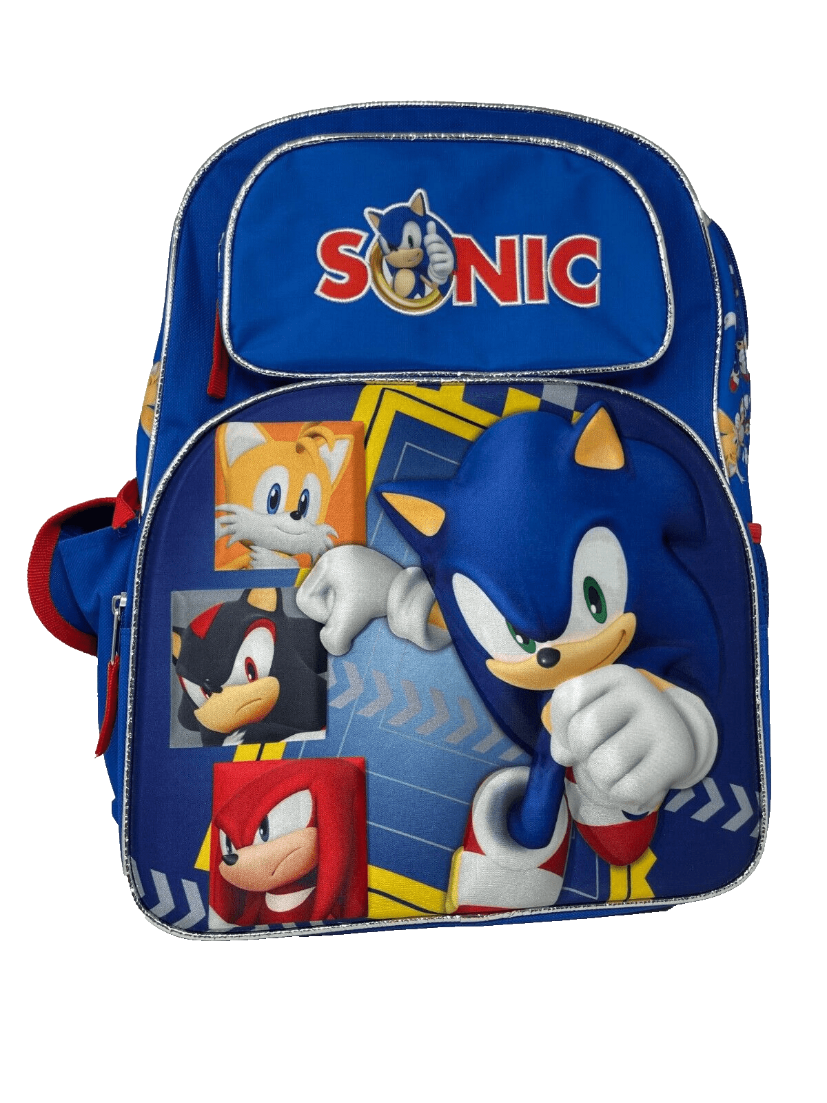 3D 16 inches Sonic the Hedgehog Team Large Backpack- shadow, tail ...