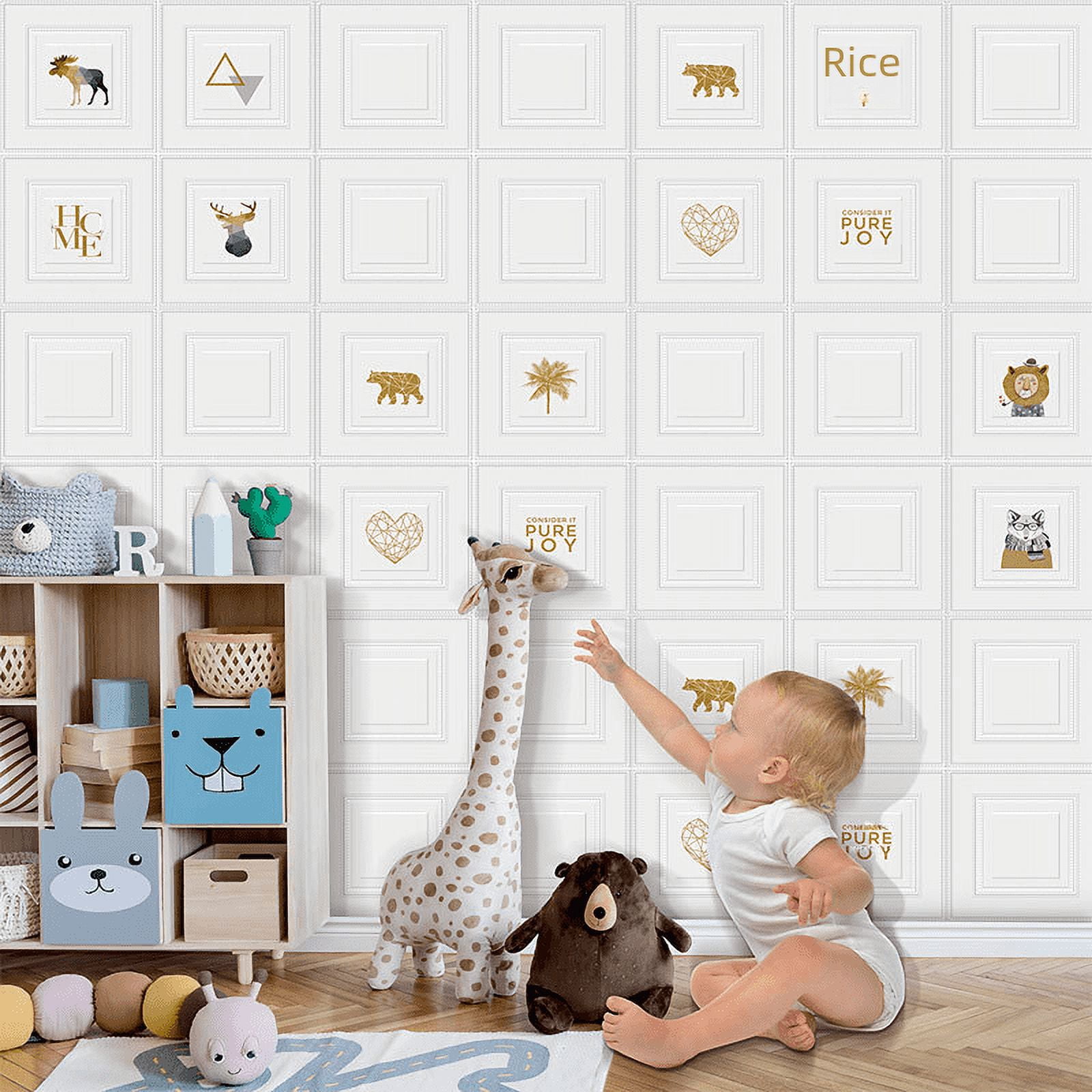 3D 3d wall sticker self-adhesive waterproof moisture-proof bedroom wall ...