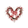 3D 40cm Valentine's Day Heart-Shaped Decorative Wall Hanging Artificial ...