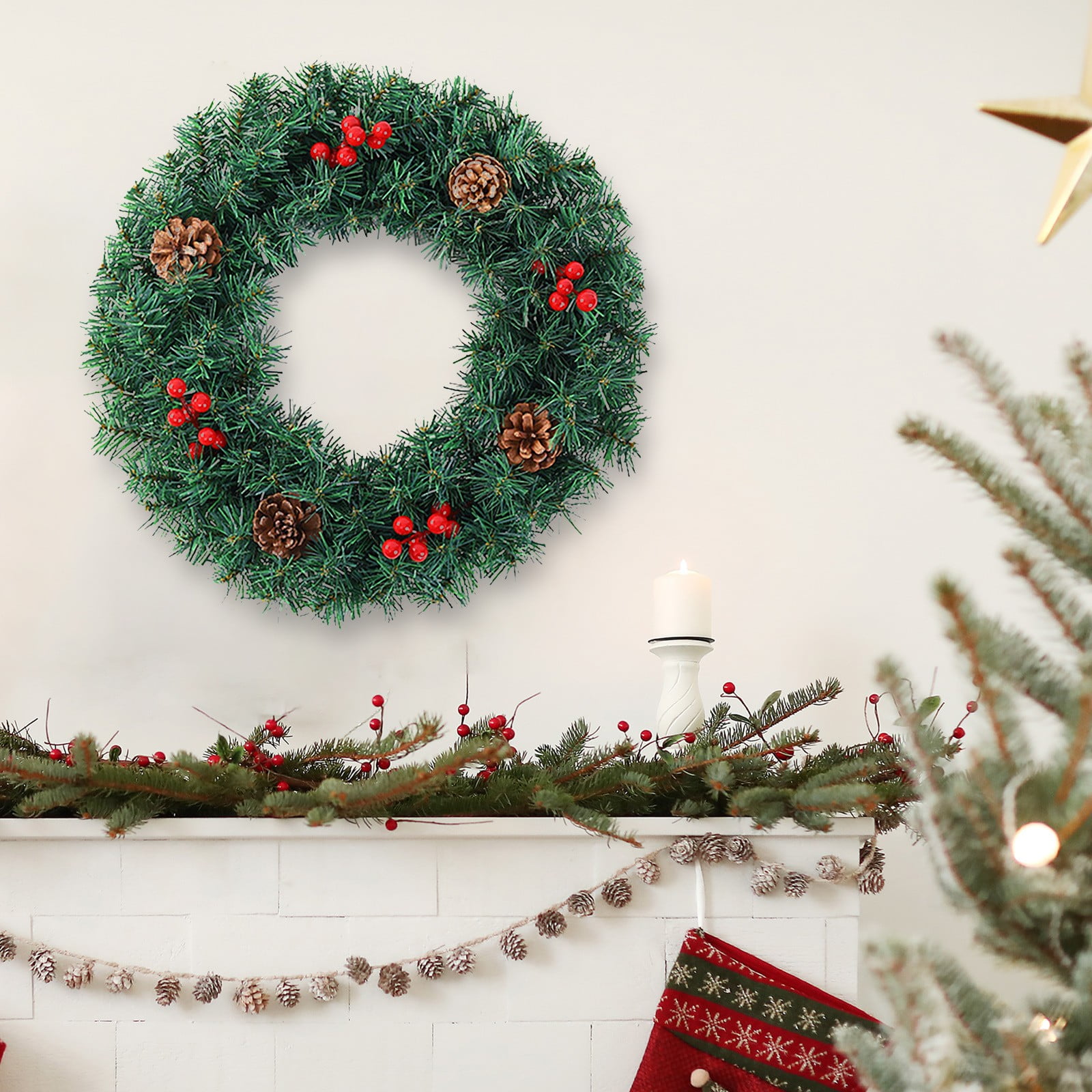 3D 50cm Creative Christmas Decoration Festival Atmosphere Shopping Mall ...