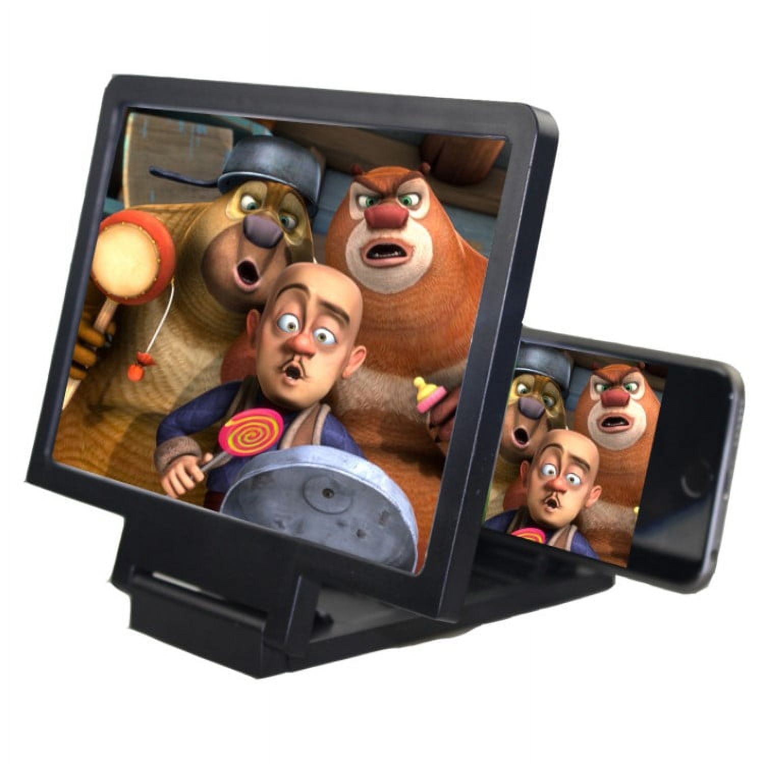 3D 8'' Screen Magnifier, Cell Phone HD Screen Enlarger Video Movie ...