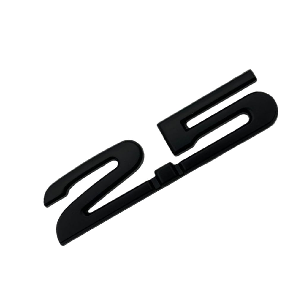 3D ABS 2.0 2.5 Shaped Car Emblems Badge Decal Sticker Decorative Car ...