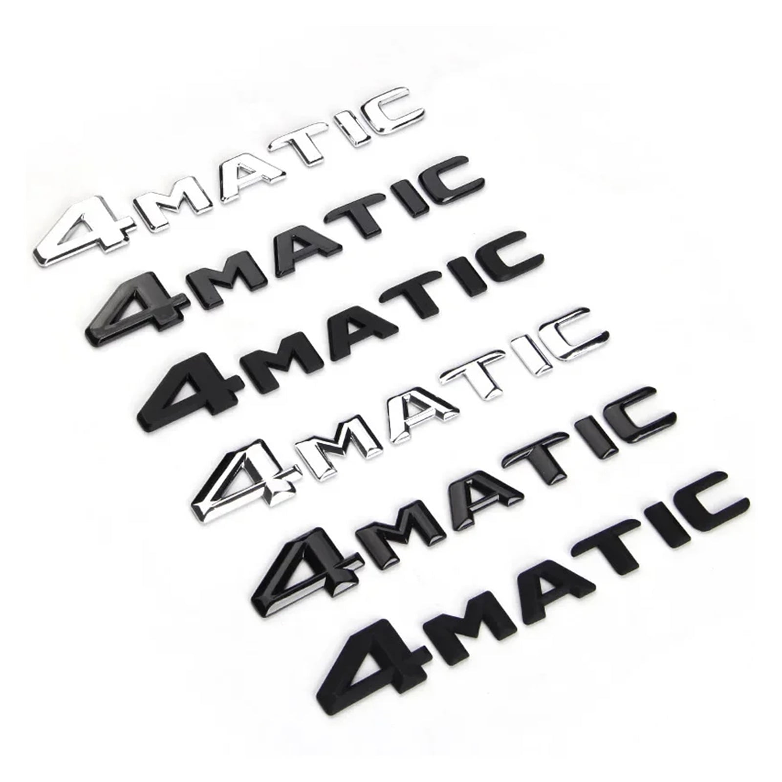3D ABS 4 MATIC Logo 4matic Emblem Letters Car Trunk Badge Fit For ...