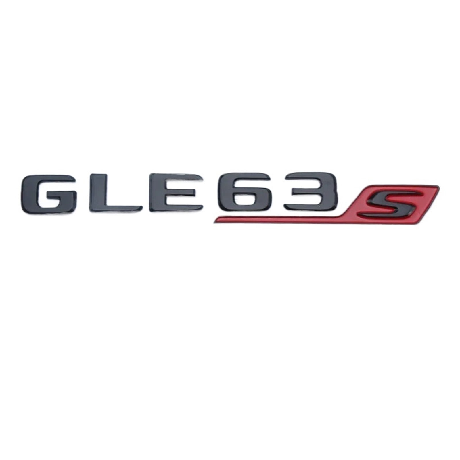 3D ABS Black Car Decal V8 BITURBO Rear Trunk Emblem Sticker Logo GLE63S ...
