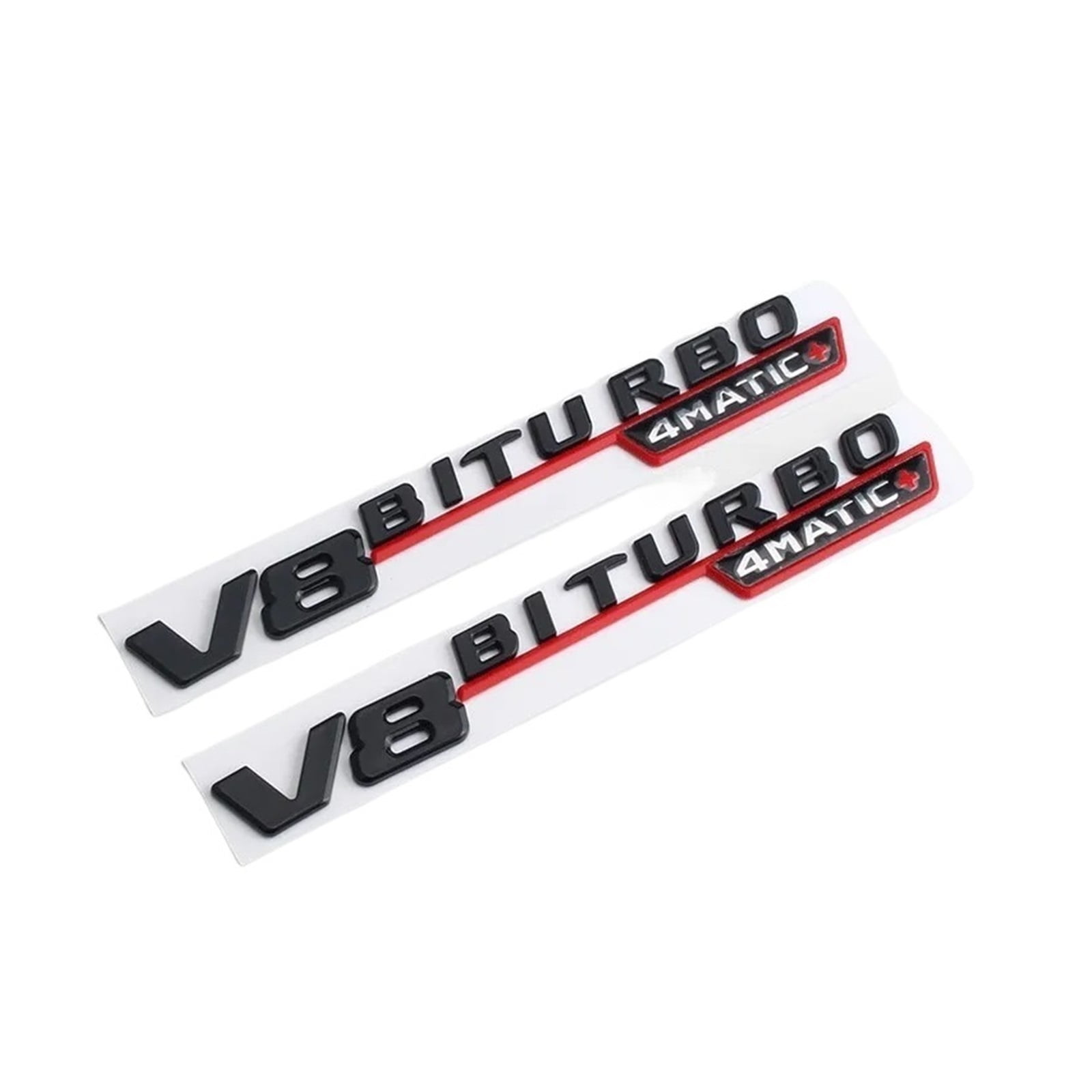 3D ABS Black Car Decal V8 BITURBO Rear Trunk Emblem Sticker Logo GLE63S ...