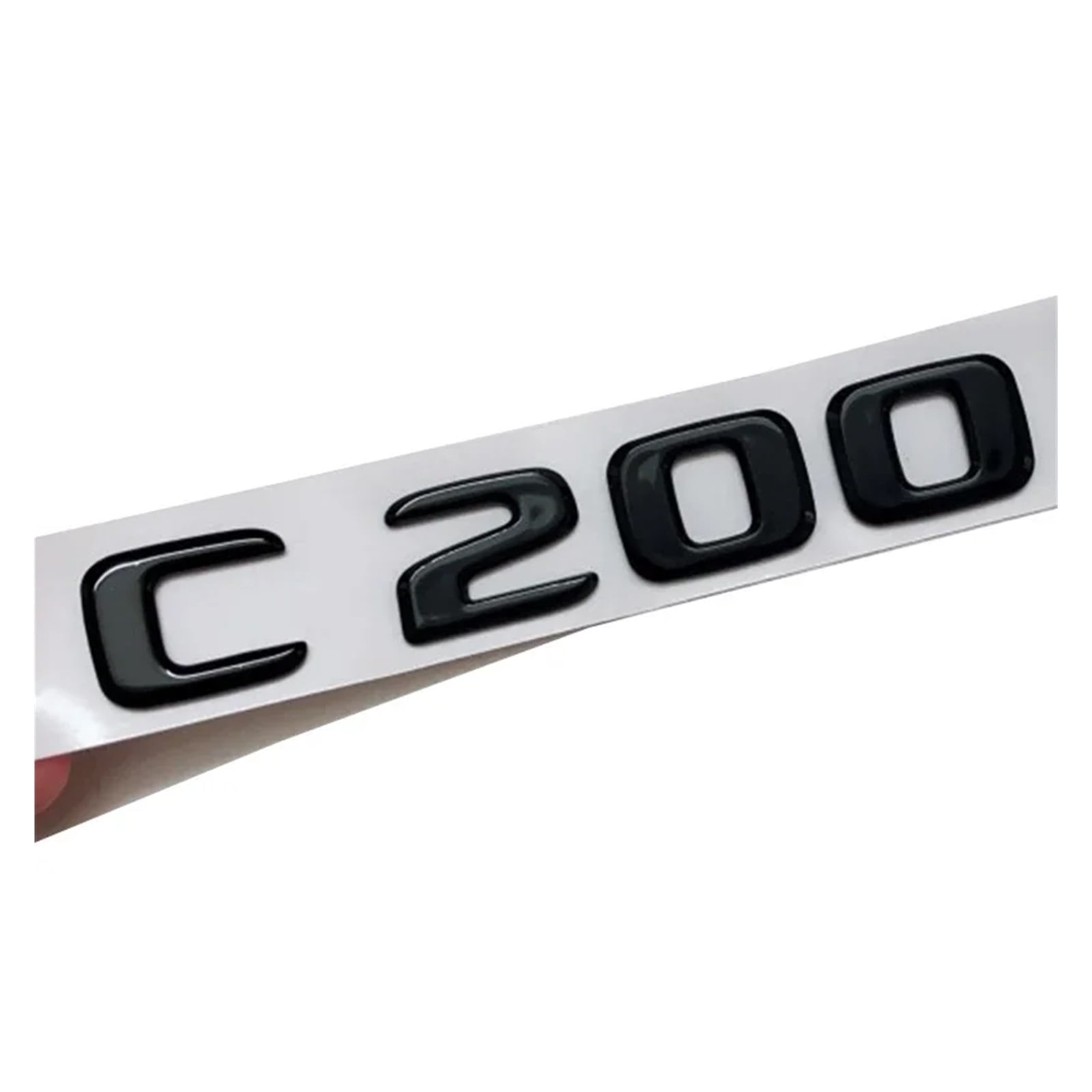 3D ABS Black Car Rear Trunk Badge Letters Sticker Logo C200 C260 C300 ...