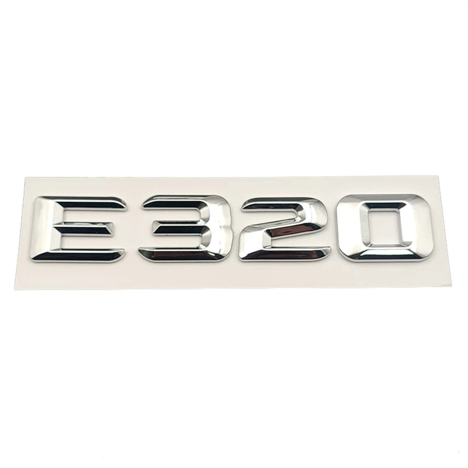 3D ABS Black Chrome Car Letters Rear Trunk Badge E220 E320 Emblem Logo ...