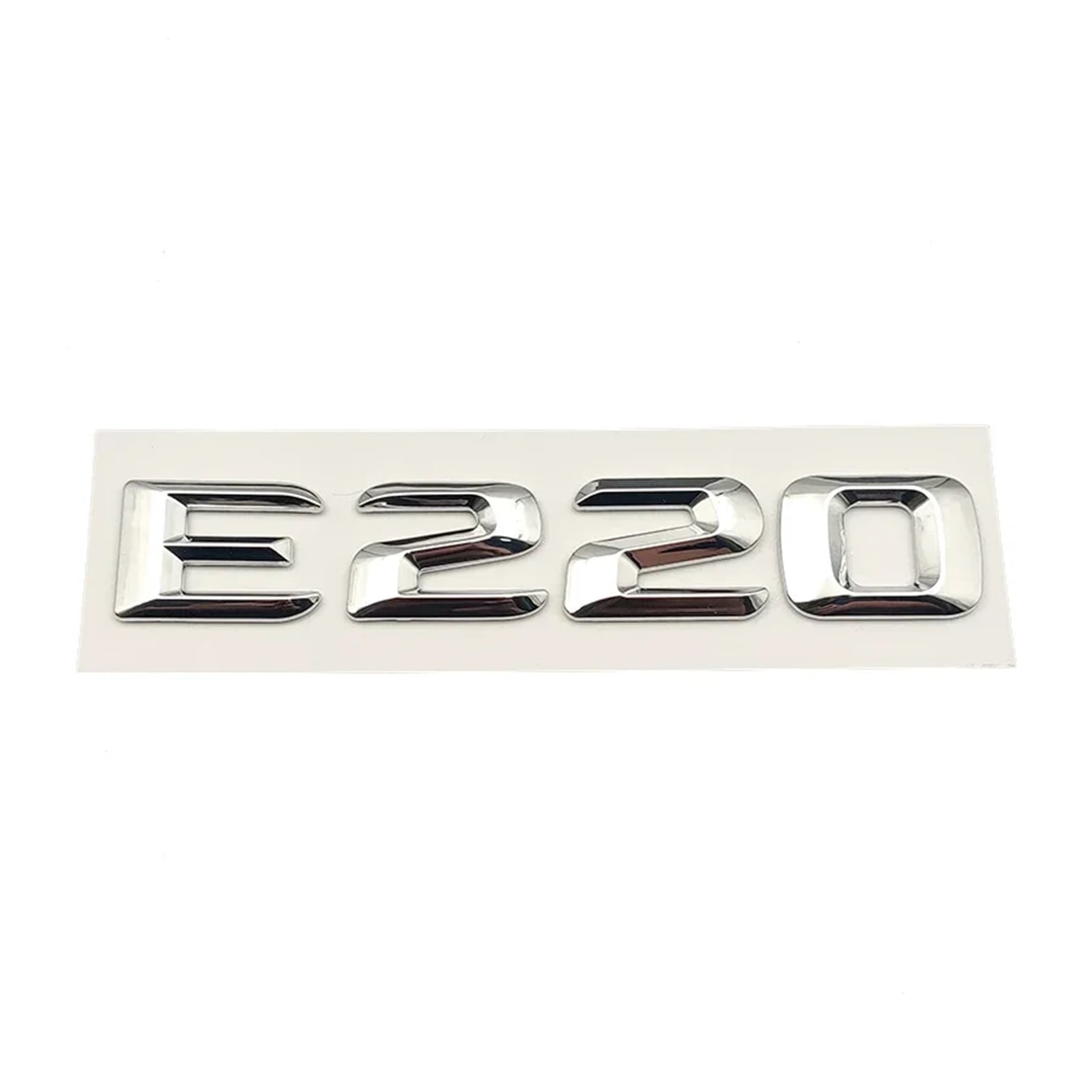 3D ABS Black Chrome Car Letters Rear Trunk Badge E220 E320 Emblem Logo ...