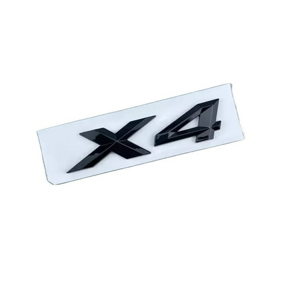 3D ABS Black Chrome Car Letters Rear Trunk Emblem Badge X1 X2 X3 X4 X5 ...