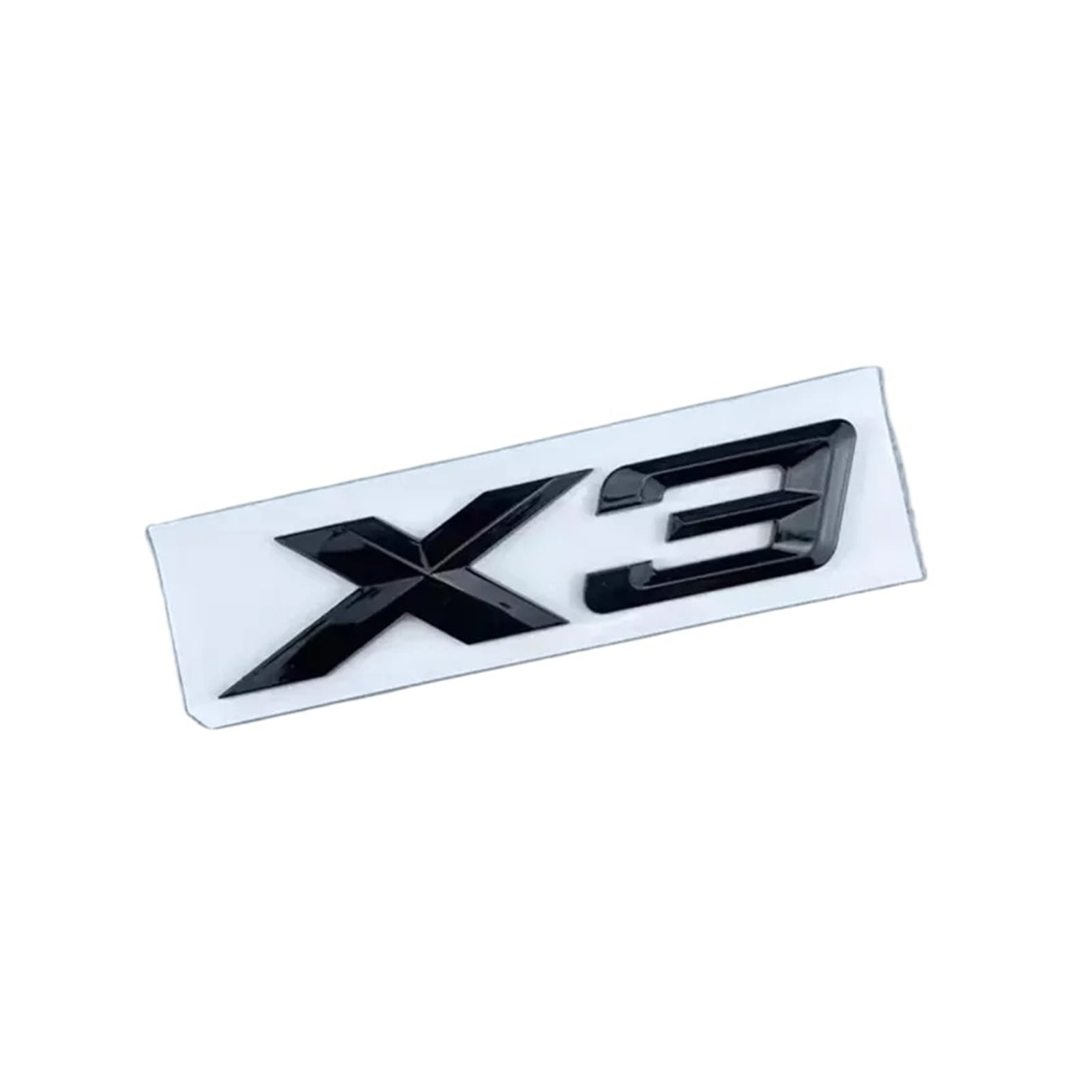 3D ABS Black Chrome Car Letters Rear Trunk Emblem Badge X1 X2 X3 X4 X5 ...
