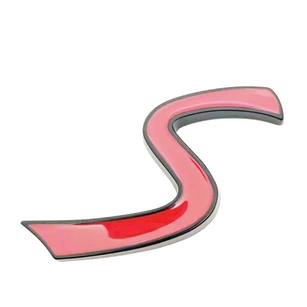 3D ABS Black Chrome Car Letters Rear Trunk Logo Mini Cooper S Emblem ...