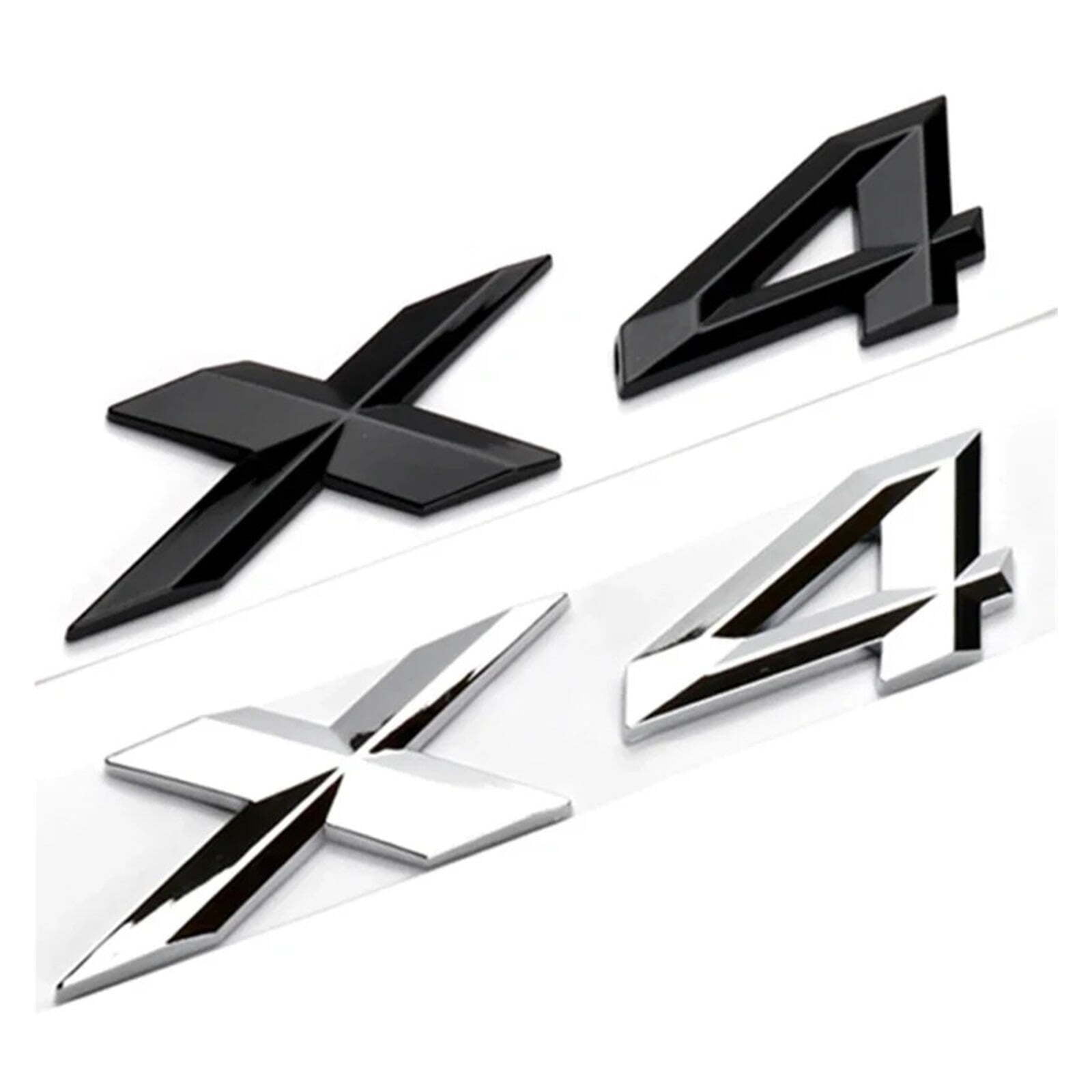 3D ABS Black Chrome Letters For Car Stickers Fit For BMW X4 F26 G02 ...